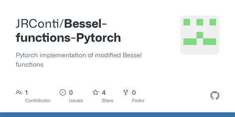 Github Jrconti Bessel Functions Pytorch Pytorch Implementation Of Modified Bessel Functions