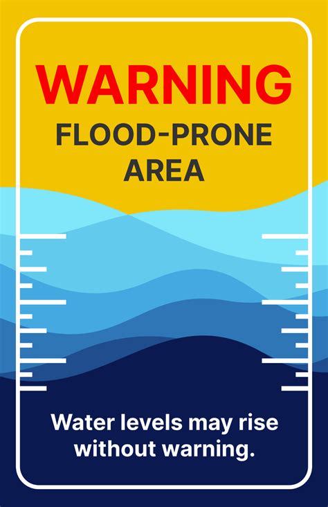 Free Flood Warning Poster Template Edit Online And Download