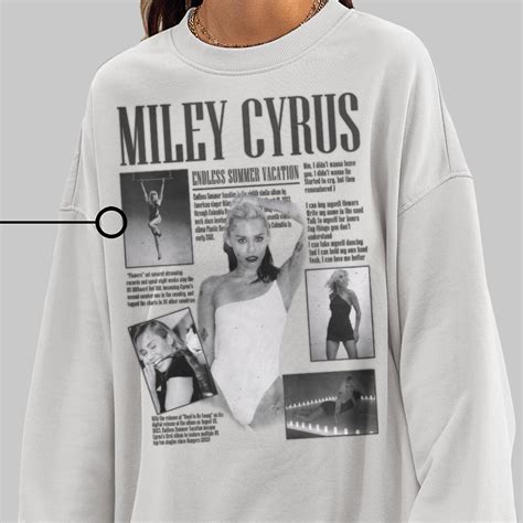 Miley Cyrus Miley Cyrus Sweater Retro Miley Cyrus Crewneck Etsy