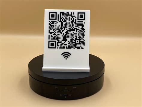 3d Printed Custom Qr Code Wifi Sign Elegant 3d Printed Wifi Qr Code