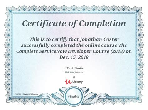 Jonathan Coster On Linkedin Servicenow Developer Course Complete What An Amazing Platform…