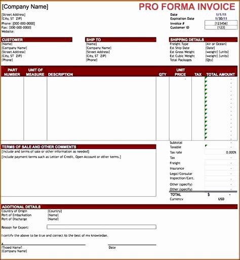 Create An Easily Editable Ms Excel Cargo Invoice Template