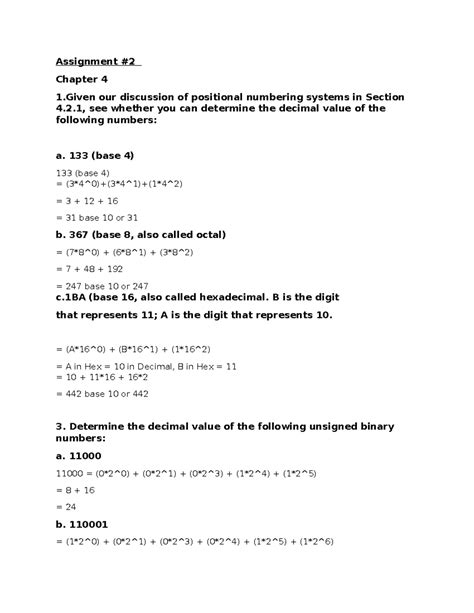 Assignment 2 Ch 4 And Ch 5 Assignment Chapter 4 1 Our Discussion Of