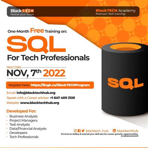 blacktech academy on linkedin sql dataanalytics techcareers blacktech