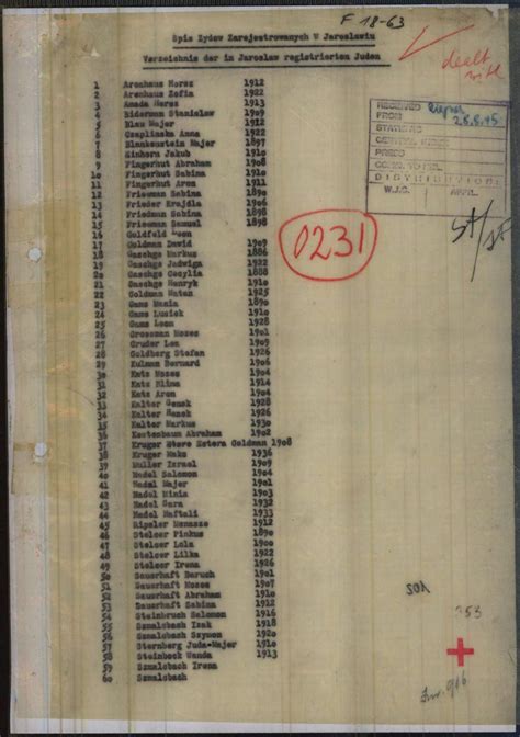 Arolsen Archives International Center On Nazi Persecution 916000