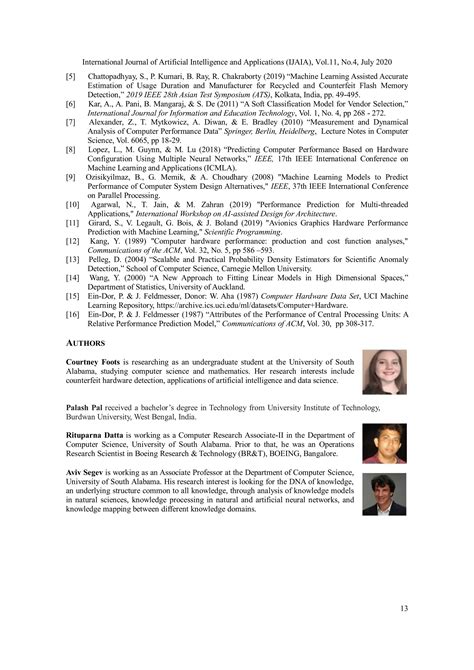 Cpu Hardware Classification And Performance Prediction Using Neural