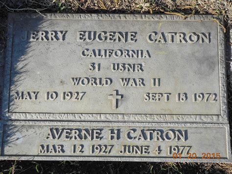Jerry Eugene Catron 1927 1972 Find A Grave Memorial