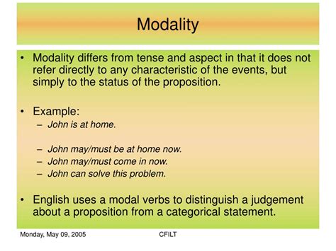 Ppt Mood And Modality Powerpoint Presentation Free Download Id590500