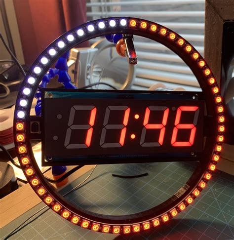 7 Segment Neopixel Clock With Countdown Timer 8 Steps With Pictures