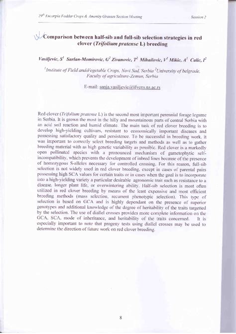 Pdf Comparison Between Half Sib And Full Sib Selection Strategies In