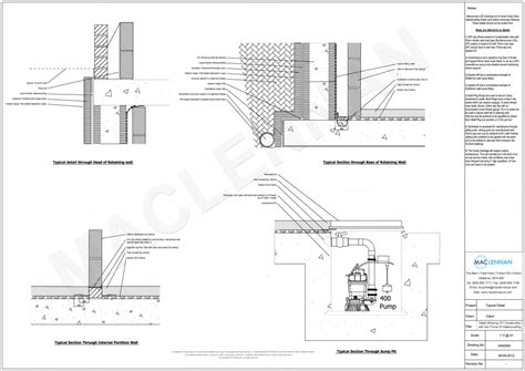 Waterproofing Detail Drawings