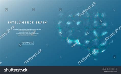 Artificial Intelligence Illustration Brain Machine Learning Stock