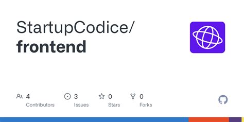 GitHub StartupCodice Frontend