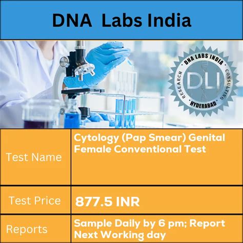 Cytology Pap Smear Genital Female Conventional Test Cost 877 5 Inr In India