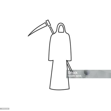 Vektor Ikon Kematian Sabit Untuk Web Ilustrasi Stok Unduh Gambar