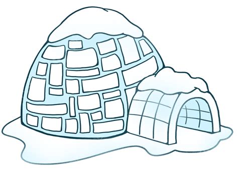 Dibujos Animados De Choza Iglú Lindo Png Dibujos Iglú Dibujos Animados Iglú Hecho Con Bloques