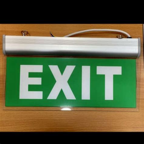 Promo Lampu Exit Led Lampu Petunjuk Darurat Emergency Exit Lamp Acrylic Diskon Di Seller