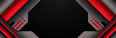 금속과 빨간색 미래형 게임 배너 게이머와 스트리머를 위한 추상적인 육각형 메시 Gui 배경 강철에 대한 스톡 벡터 아트 및 기타 이미지 Istock