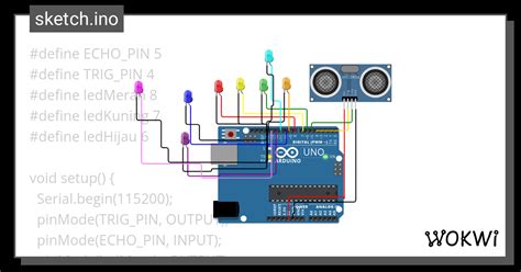1deteks Banjir Wokwi Esp32 Stm32 Arduino Simulator