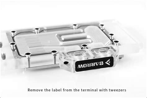 Barrowch Temperature Display Terminal Connector For Barrow Gpu Blocks Black Dazmode