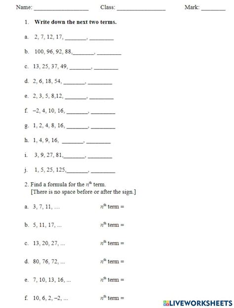 Patterning Worksheets Picture And Number Patterns Artofit