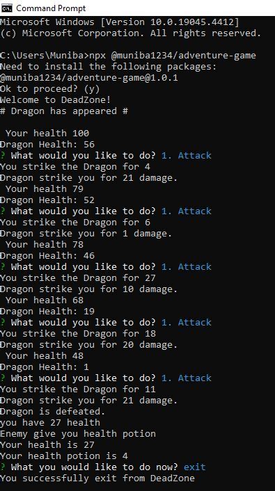 Completed Adventure Game Project With Coreed Muniba Ahmed Posted On