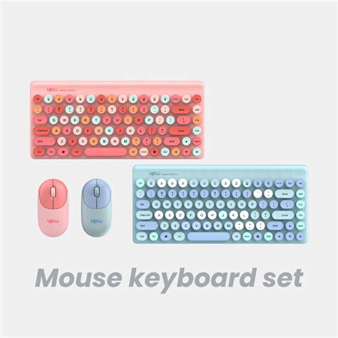 Jual Set Keyboard And Mouse Wireless Keyboard And Mouse Set Silent Gaming Keyboard Isi Ulang Macaron