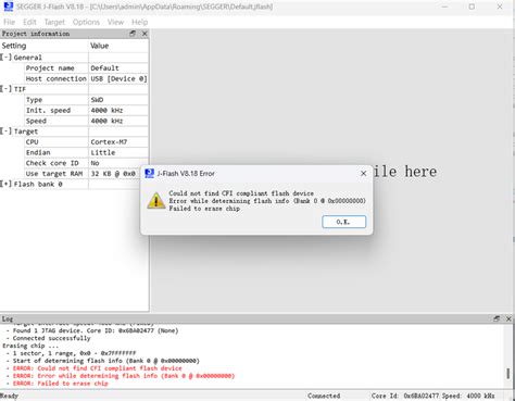 已解决 Xmc7100编程时出现：break At Address 0x0 With No Debug Infineon Developer Community