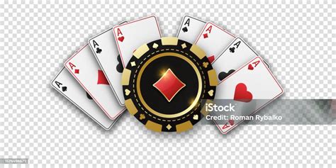 다이아몬드 도박 토큰의 소송과 현실적인 놀이 칩 카드 놀이의 팬은 모든 슈트의 에이스입니다 포커 또는 카지노를 하는 개념 투명
