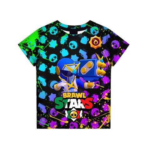 Brawl Stars Super Ranger Brock T Shirt Tees Brawl Stars