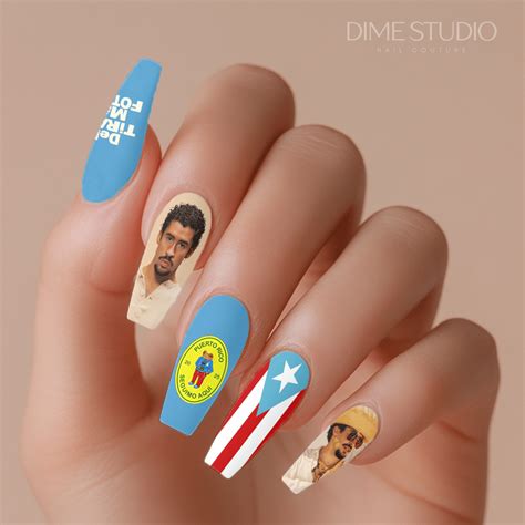 Bad Bunny Dtmf Nail Decals Dxh Nail Co