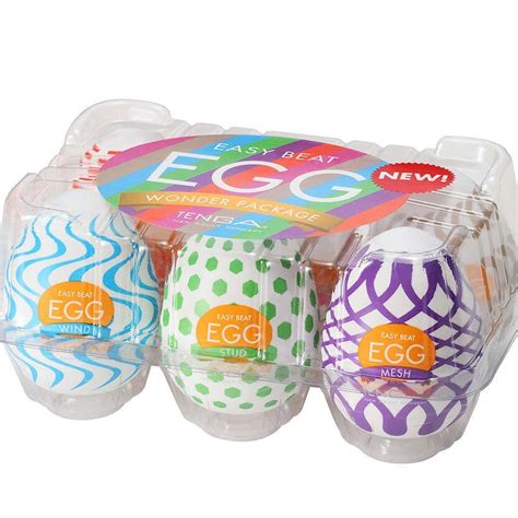 Мастурбатор Tenga Egg Iv набор из 6 одноразовых рельефных стимуляторов яйцо тенга с пробником