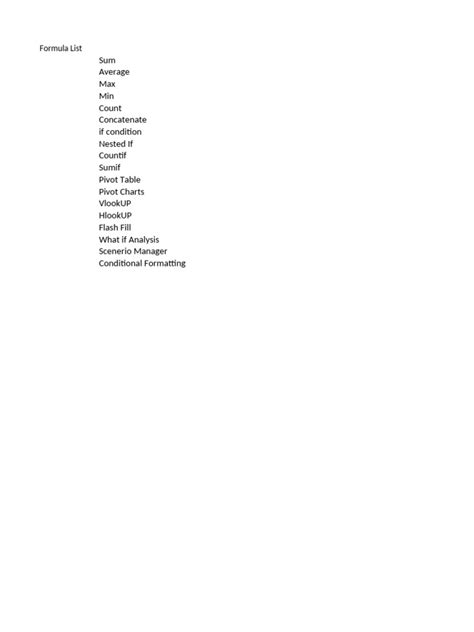 Formula Reference Pdf