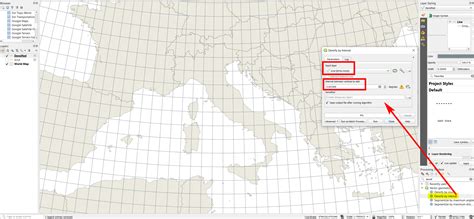 Coordinate System Curved Labels Along Parallels In Different Crs Map Projection Qgis 34