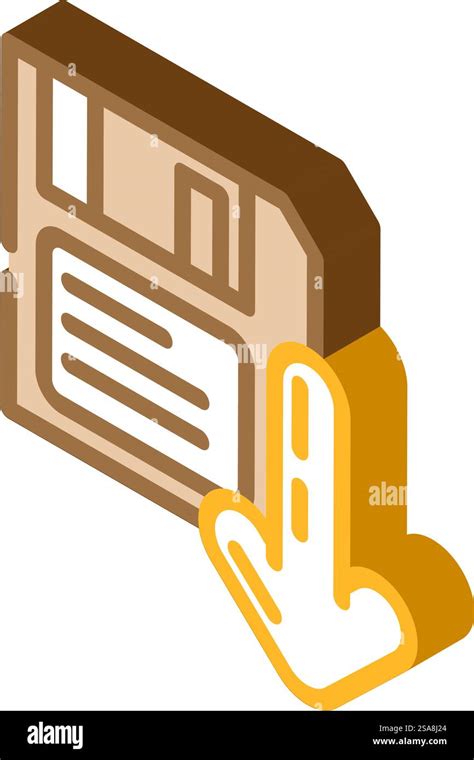 Floppy Disk Saving Loading Data Isometric Icon Vector Floppy Disk