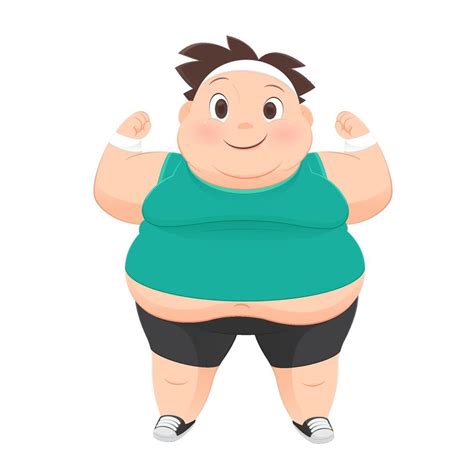 Overweight Man Clipart Cartoon