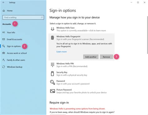 How To Enable And Use Fingerprint Authentication In Windows 10