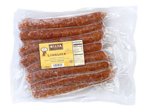 Silva Linguica Portuguese Sausage 5 Lb Pack Each