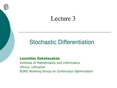 Ppt Stochastic Differentiation Powerpoint Presentation Free Download
