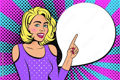 Sexy Woman With Squinted Eyes And Open Mouth Vector Background In