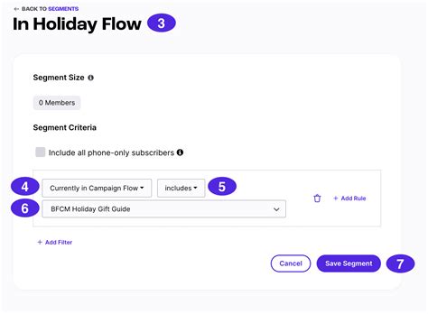 segment subscribers based on flow activity postscript