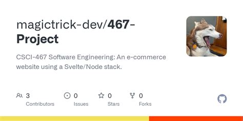 Github Magictrick Dev Project Csci Software Engineering An