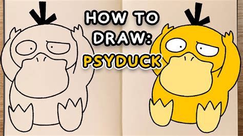 Learn To Draw Psyduck From Pokémon Easy Step By Step Youtube