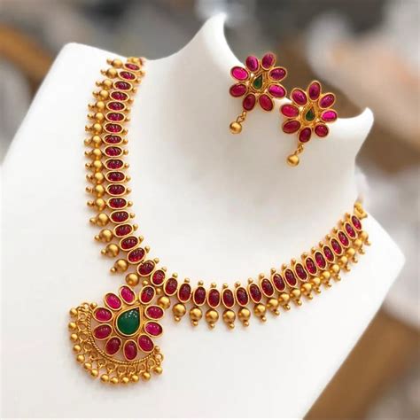 Top 999 Gold Stone Necklace Designs Images Amazing Collection Gold