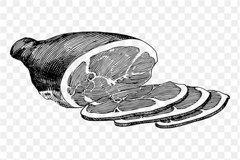 Ham Clipart Black And White