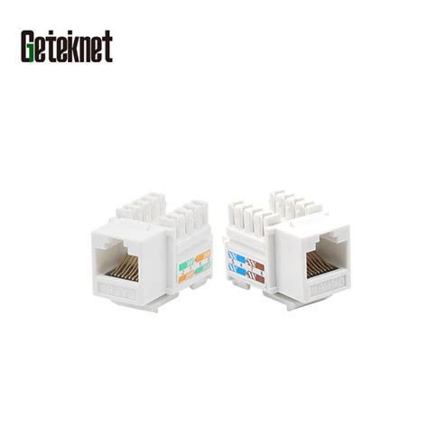 Gcabling RJ45 Keystone Jack 8p8c UTP FTP Unshield Shield Ethernet Modular 90 180 Degree Cat5e