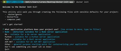 Docker Init Command Create Docker Projects Automatically