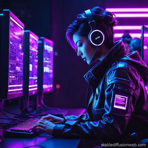 Social Media Inside A Computer Stable Diffusion Online