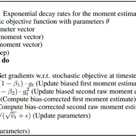Adam Algorithm As In 18 Download Scientific Diagram