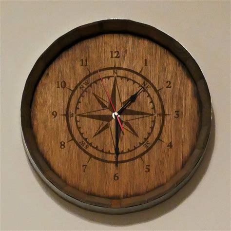Nautical Clock Face Pngsvg File Compass Rose Clock Face Etsy